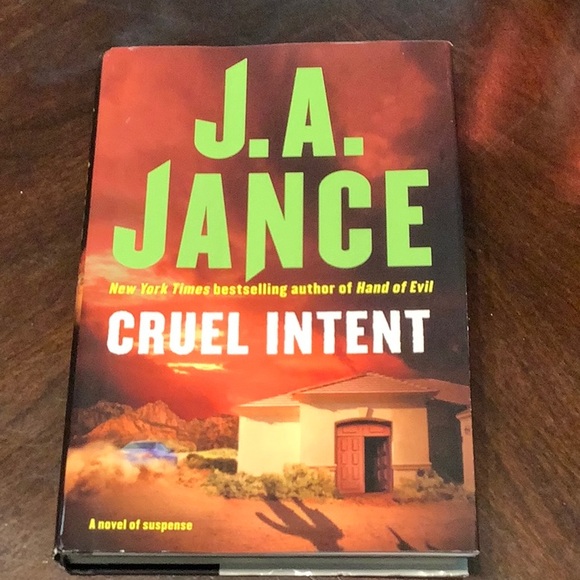 J.A. Janice | Other | Ja Jance Cruel Intent Hardcover Book | Poshmark